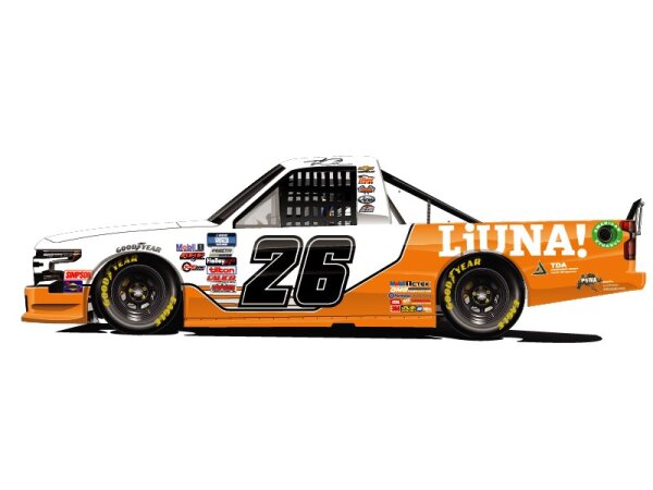 Tyler Ankrum #26 NASCAR 2020 GSM Chevrolet LiUNA Autographed 1:24 - N ...