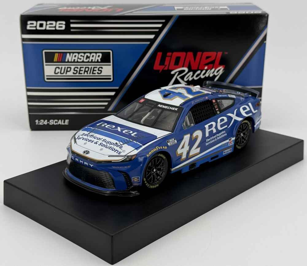 John Hunter Nemechek #42 NASCAR 2025 LRM Toyota Rexel 1:24 - NASCARJO ...