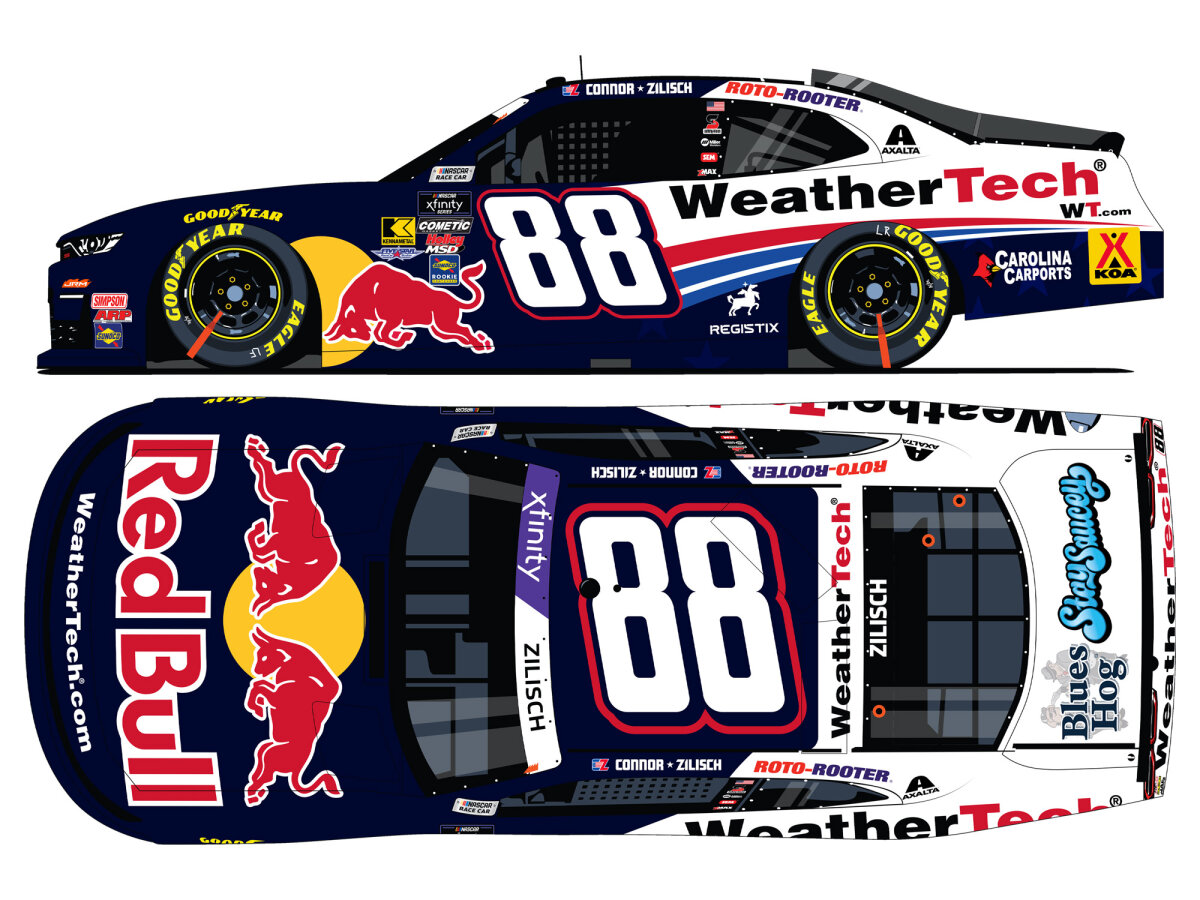 Connor Zilisch #88 NASCAR 2025 Weathertech Red Bull 1:24 - NASCARJOLL ...