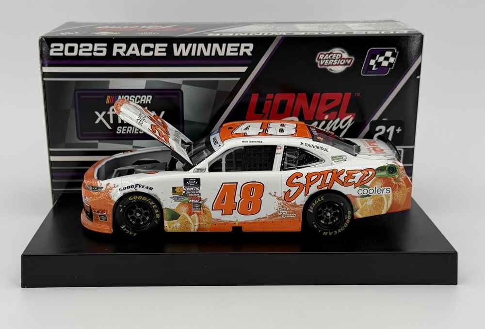Nick Sanchez #48 NASCAR 2025 BMR Chevrolet Spiked Coolers Echopark Ra ...