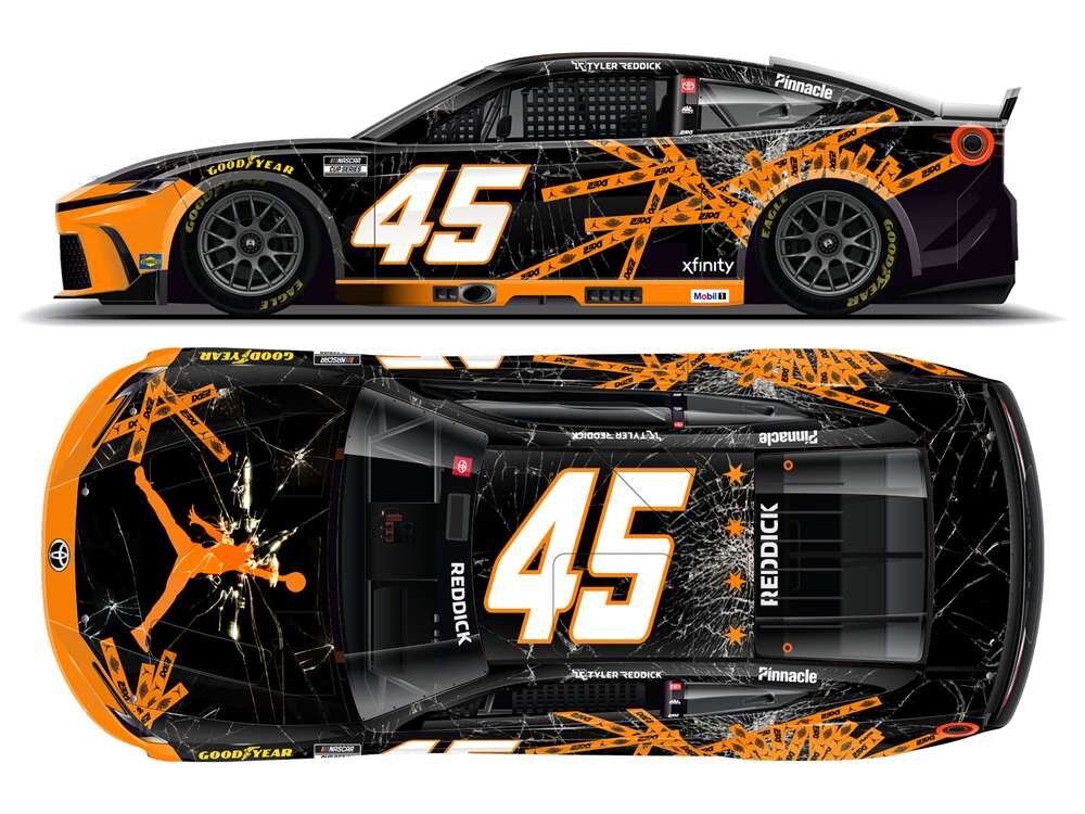 Tyler Reddick #45 NASCAR 2025 23XI Toyota Jordan Brand Chicago 1:64 ...