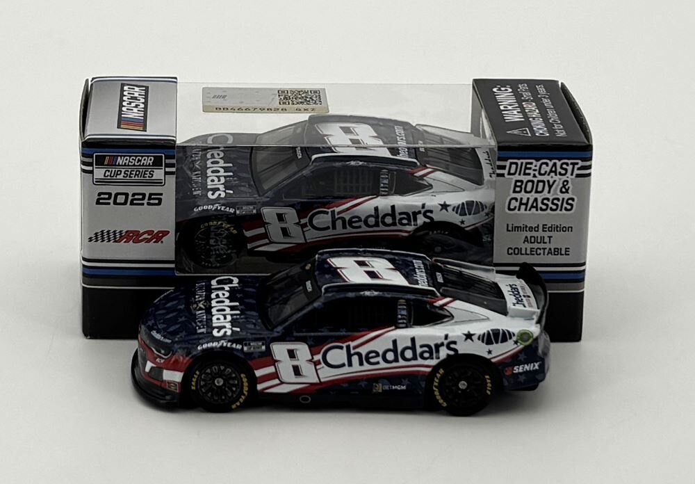 Kyle Busch #8 NASCAR 2025 RCR Cheddars Salutes 1:64 - NASCARJOLLY - H ...