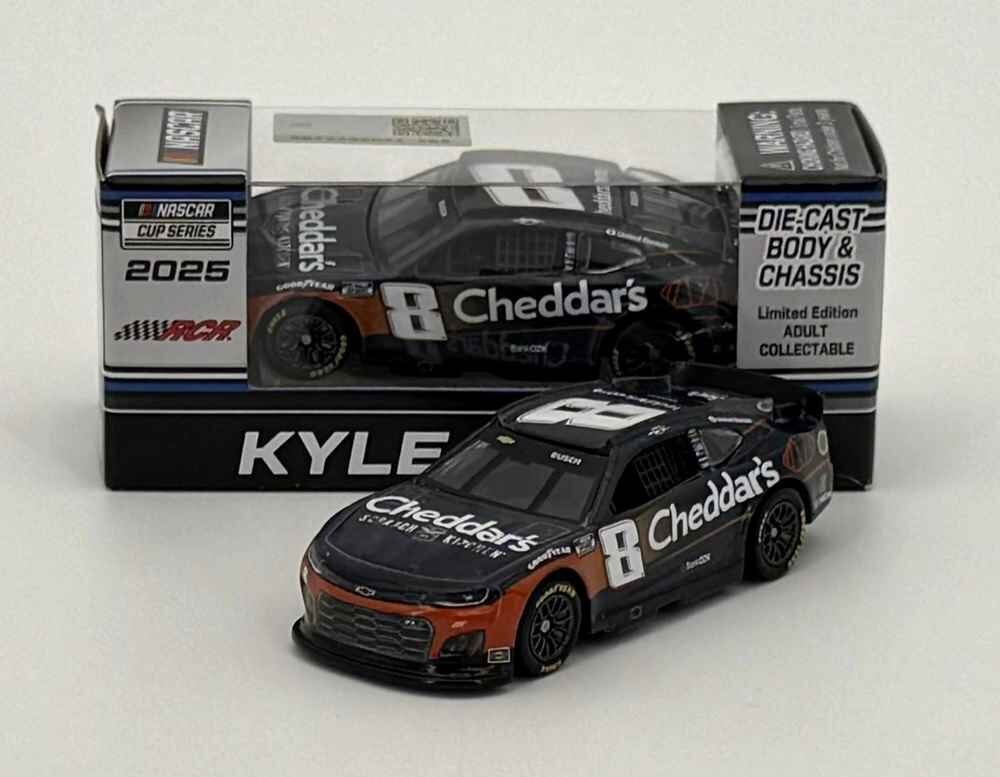 Kyle Busch #8 NASCAR 2025 RCR Chevrolet Cheddar's Blue 1:64 - NASCARJ ...