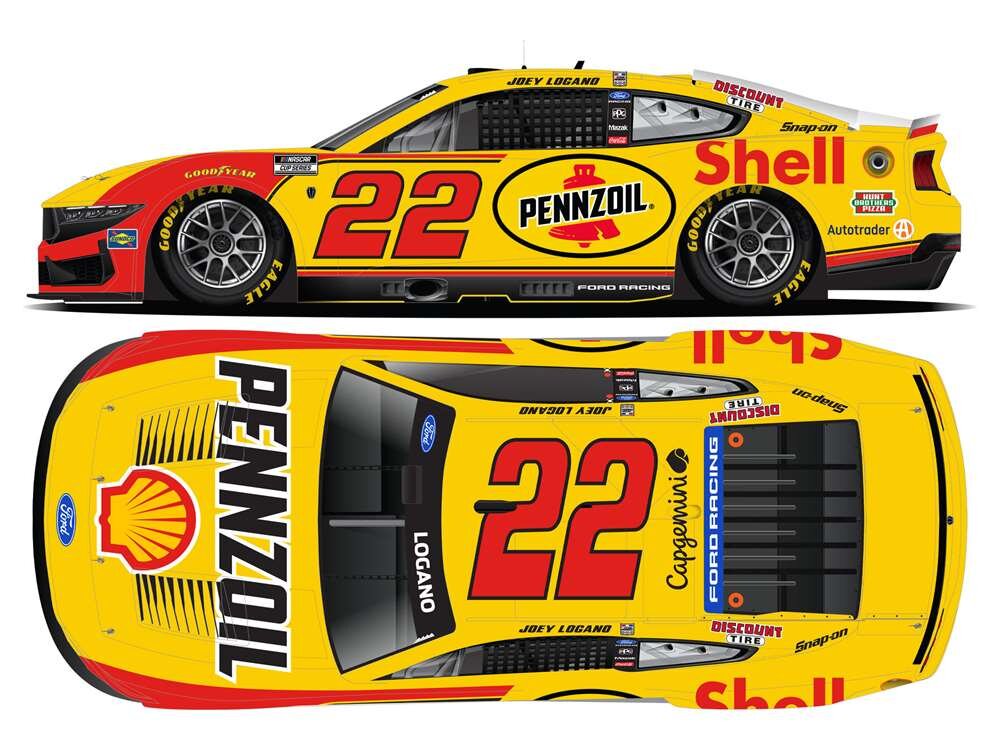 Joey Logano #22 NASCAR 2026 TP Ford Shell-Pennzoil 1:24 - NASCARJOLLY ...
