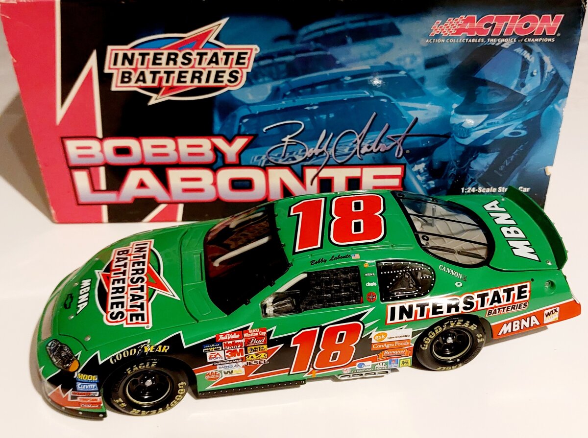 Bobby Labonte #18 NASCAR 2003 Interstate Batteries 1:24 - NASCARJOLLY ...