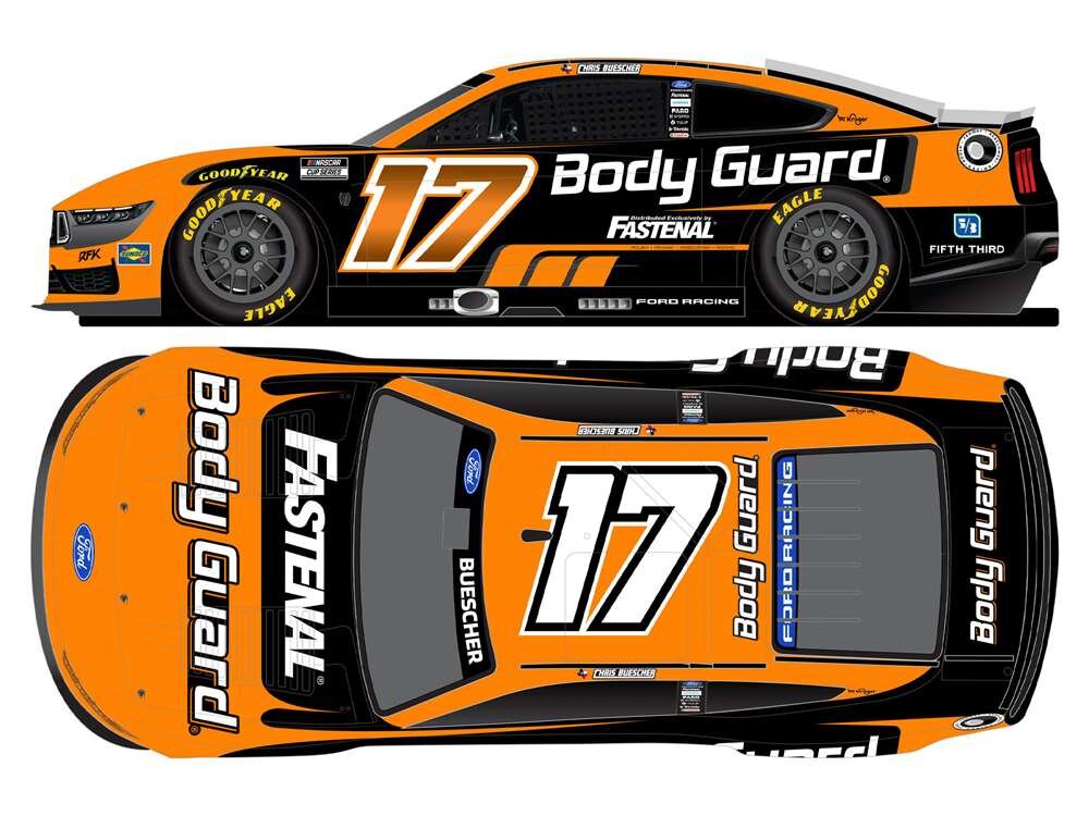 Chris Buescher #17 NASCAR 2026 RFKR Ford Body Guard 1:24 - NASCARJOLL ...