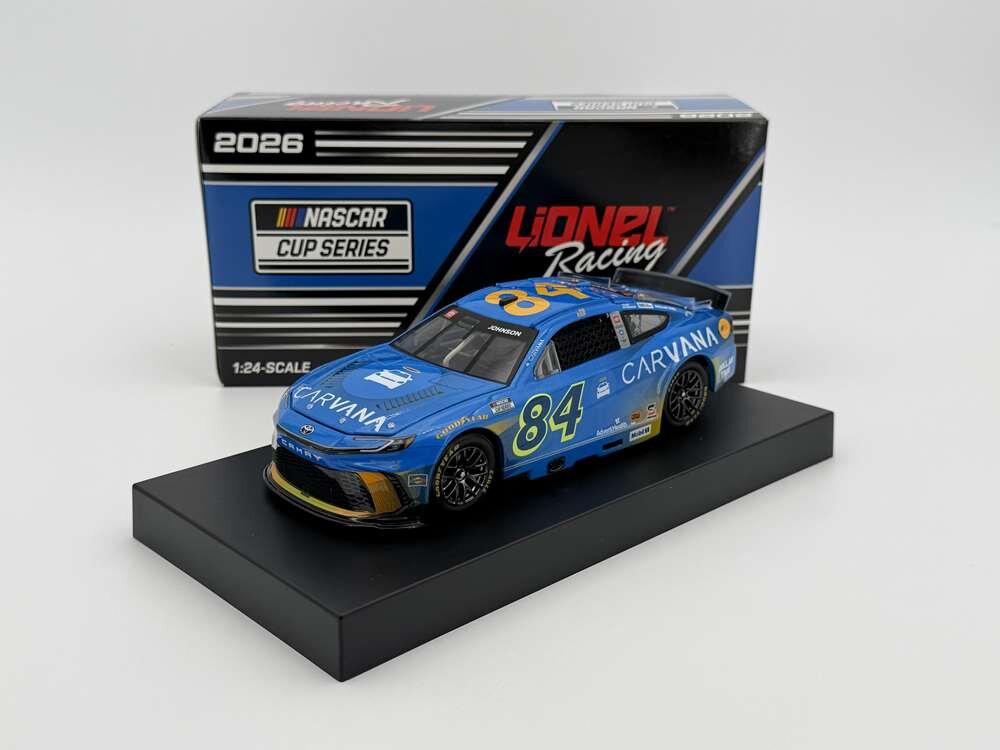 Jimmie Johnson #84 NASCAR 2026 LMC Toyota Carvana 1:24 - NASCARJOLLY ...