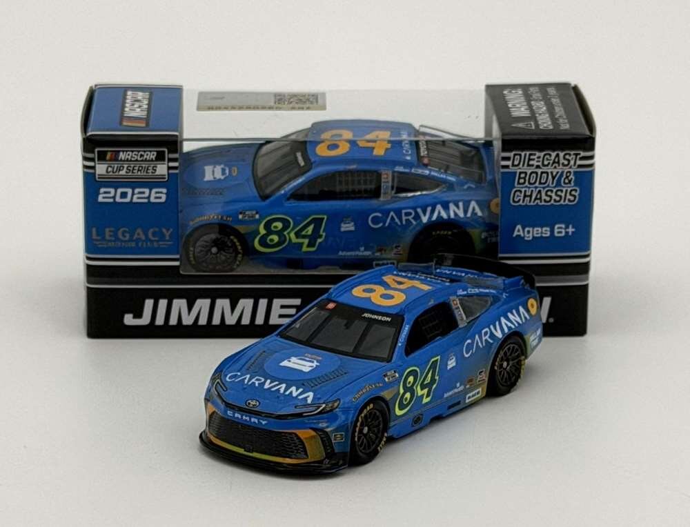 Jimmie Johnson #84 NASCAR 2026 LMC Toyota Carvana 1:64 - NASCARJOLLY ...