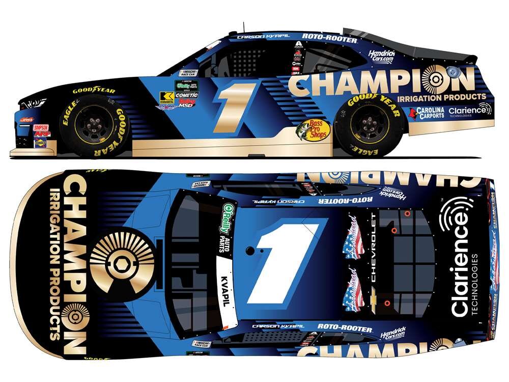 Carson Kvapil #1 NASCAR 2026 Champion Irrigation 1:64 - NASCARJOLLY ...
