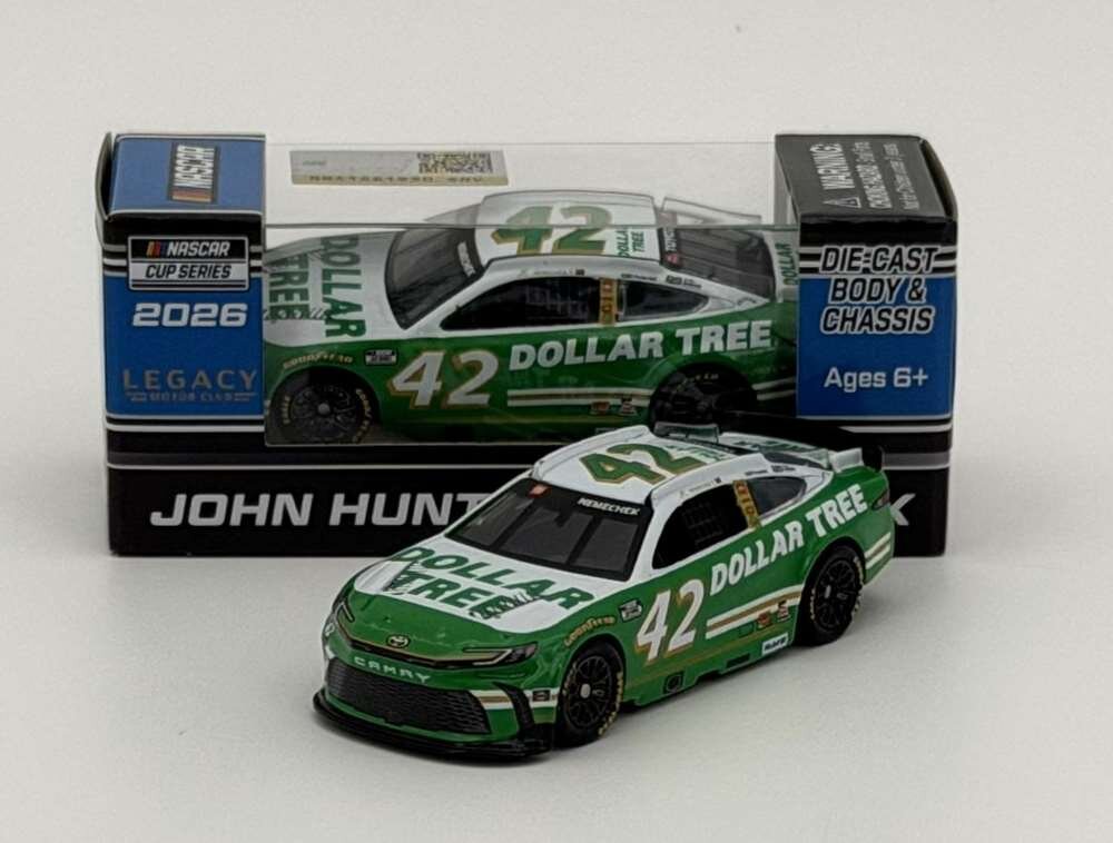 John Hunter Nemechek #42 NASCAR 2026 LRM Toyota Dollar Tree 1:64 - NA ...