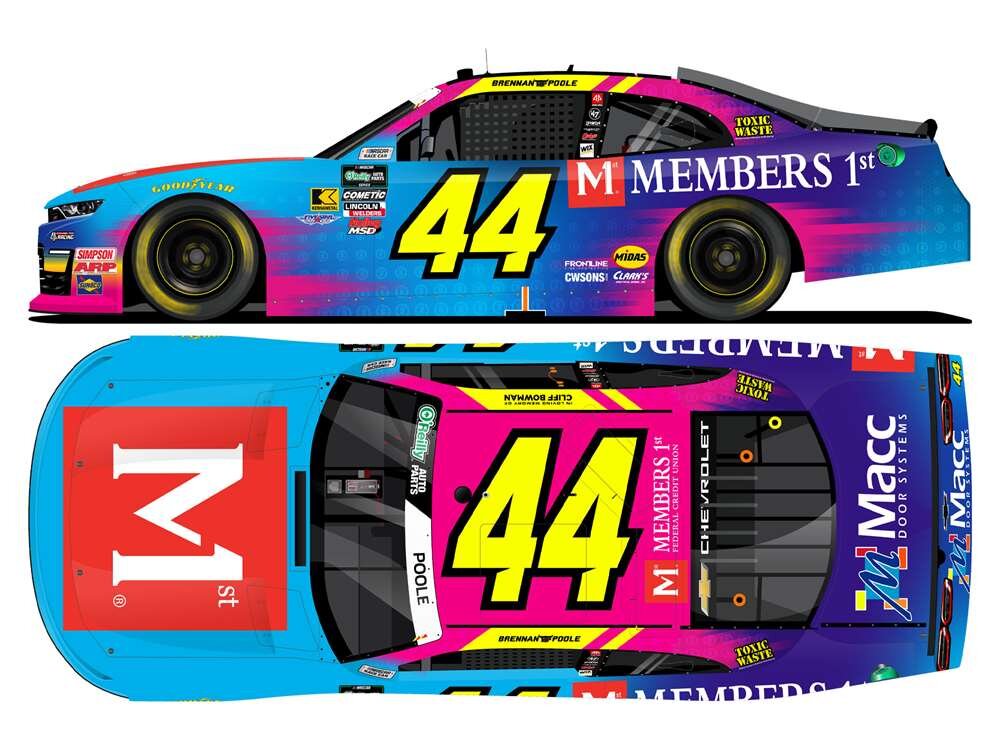 Brennan Poole #44 NASCAR 2026 Chevrolet APR Members 1st 1:64 - NASCAR ...
