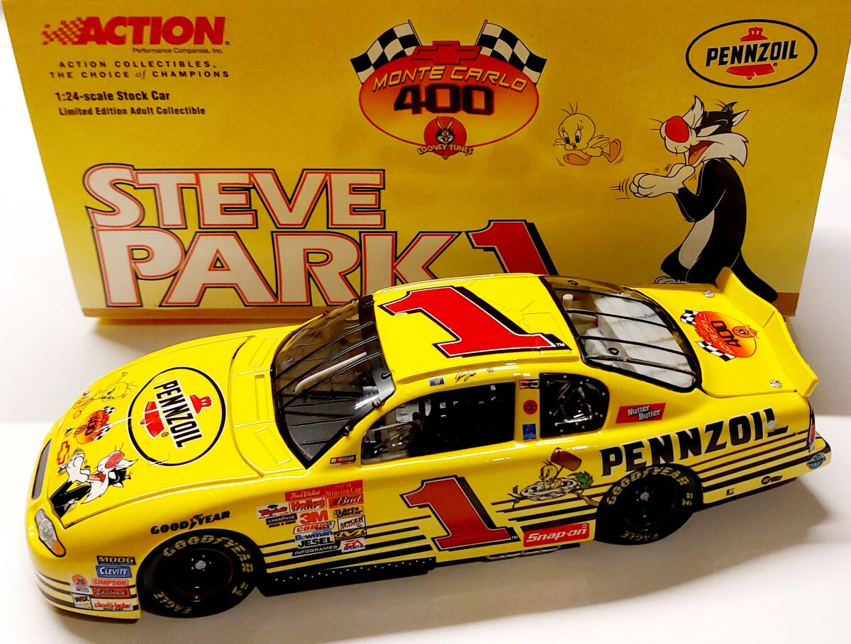Steve Park #1 NASCAR 2001 Monte Carlo Pennzoil / Looney Tunes 1:24 ...