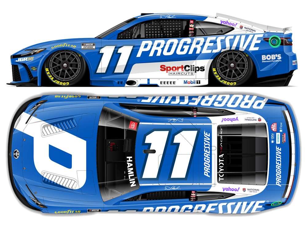 Denny Hamlin #11 NASCAR 2026 JGR Progressive 1:24 - NASCARJOLLY - HOM ...