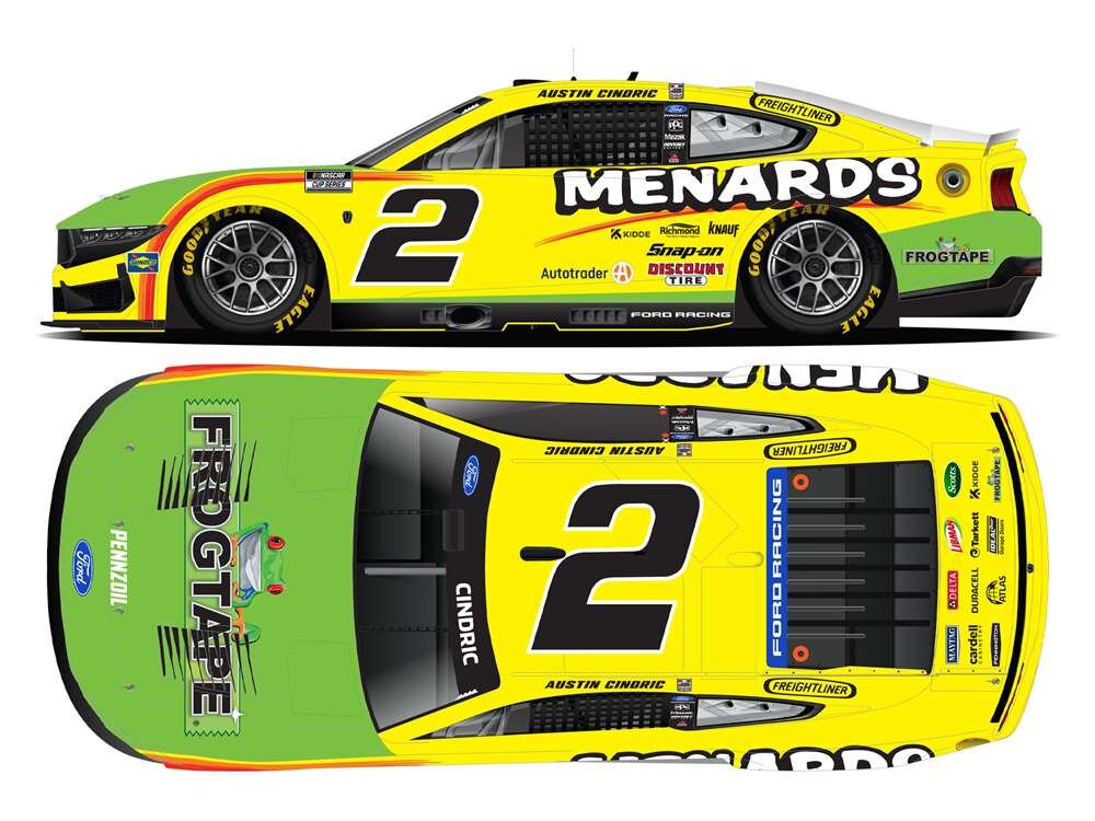 Austin Cindric #2 NASCAR 2026 TP Ford Menards Frogtape 1:24 - NASCARJ ...