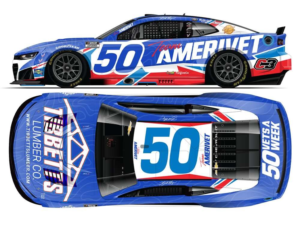 Burt Myers #50 NASCAR 2026 Chevrolet Tibbetts Lumber 1:64 - NASCARJOL ...