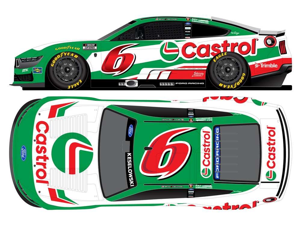 Brad Keselowski #6 NASCAR 2026 RFKR Ford Castrol 1:24 - NASCARJOLLY ...