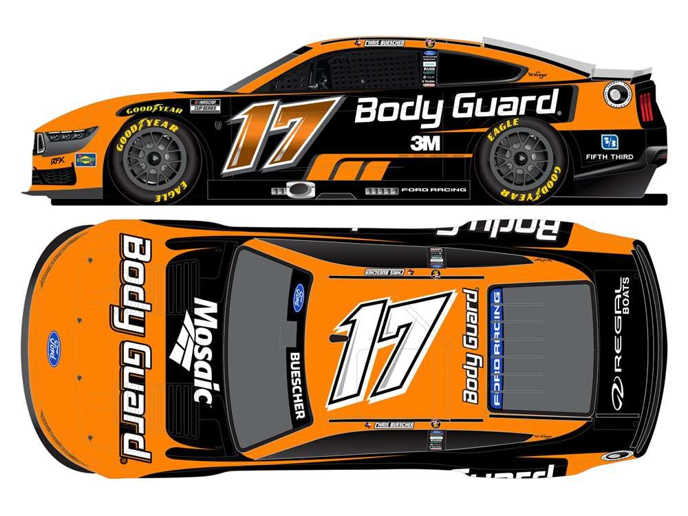 Chris Buescher #17 NASCAR 2026 RFKR Ford Body Guard Tribute 1:24 - NA ...