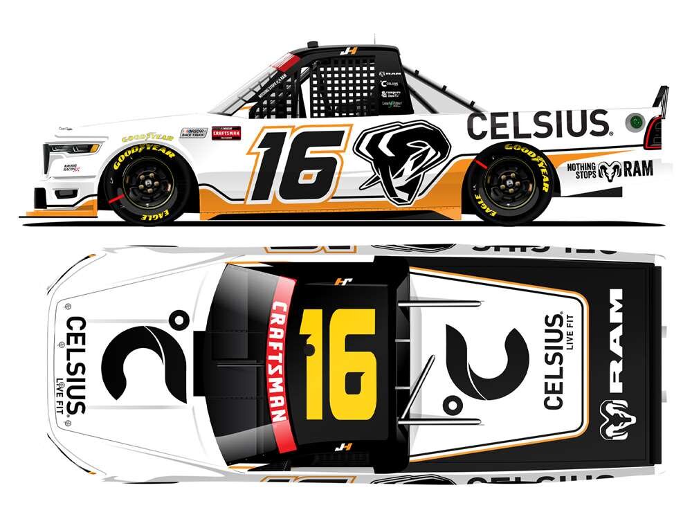 Justin Haley #16 NASCAR TRUCK 2026 DODGE KR Celsius 1:24 - NASCARJOLL ...
