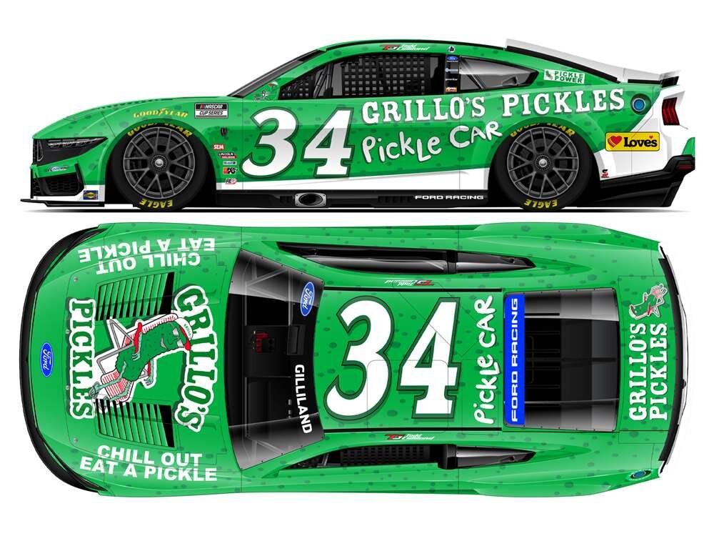 Todd Gilliland #34 NASCAR 2026 FRM Grillo's Pickles 1:64 - NASCARJOLL ...