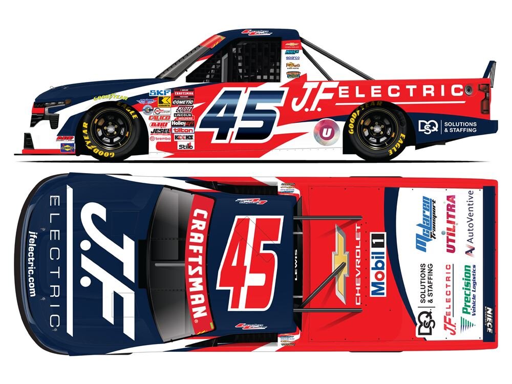 Landen Lewis #45 NASCAR 2026 NMS Chevrolet J.F. Electric 1:24 - NASCA ...