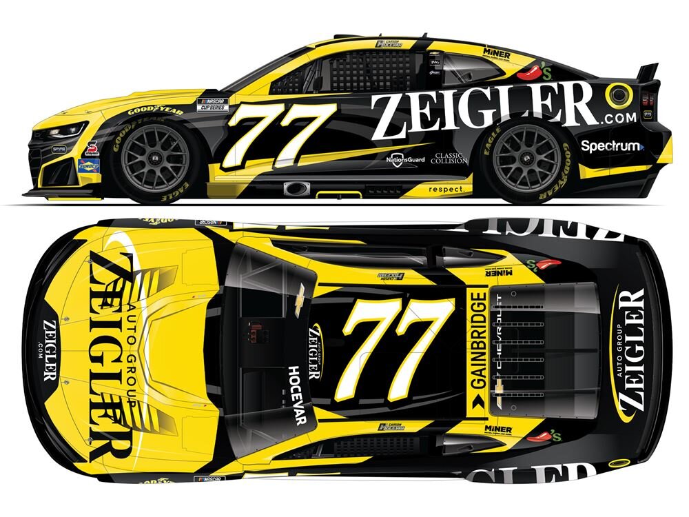 Carson Hocevar #77 NASCAR 2025 SM Chevrolet Zeigler Auto Group 1:64 ...