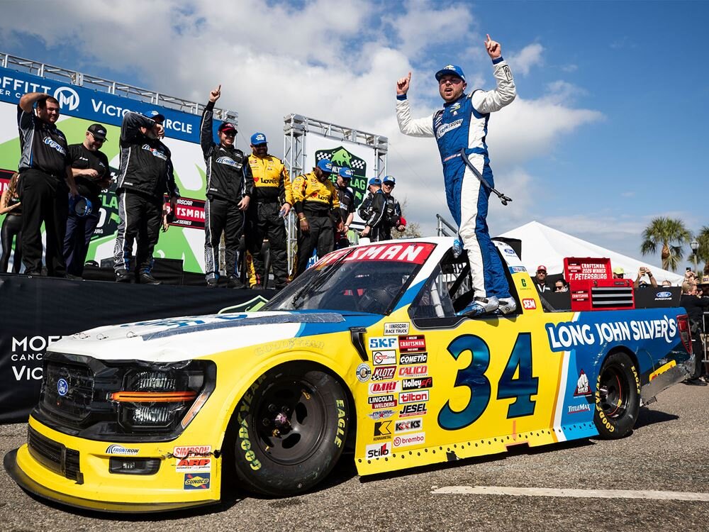 Layne Riggs #34 NASCAR 2026 Long John Silver's St. Petersburg Race Wi ...