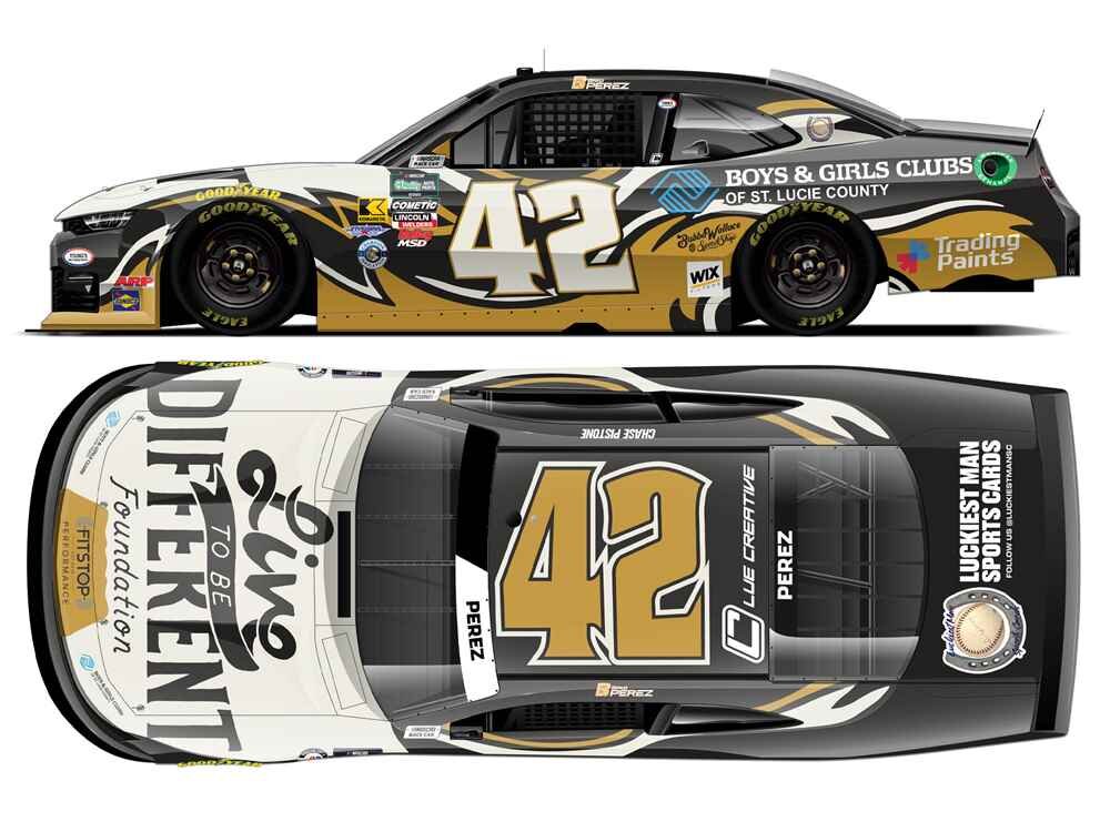 Brad Perez #42 NASCAR 2026 Chevrolet YM Live To Be Different Foundati ...